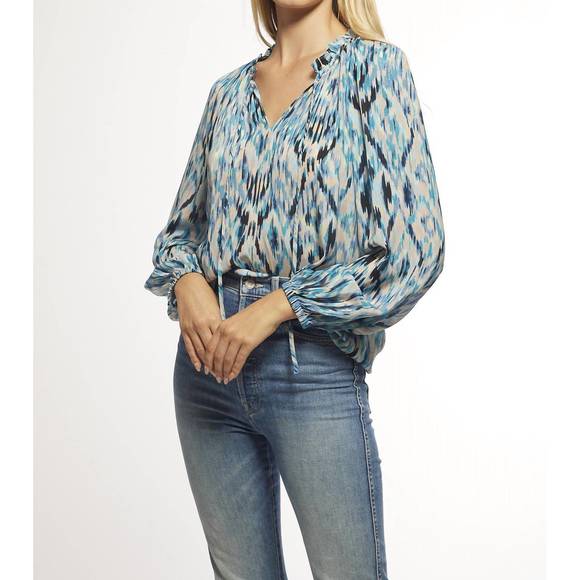 Shoshanna | Tops | New Shoshanna Samson Top Blue Mutli In Blue Multi ...